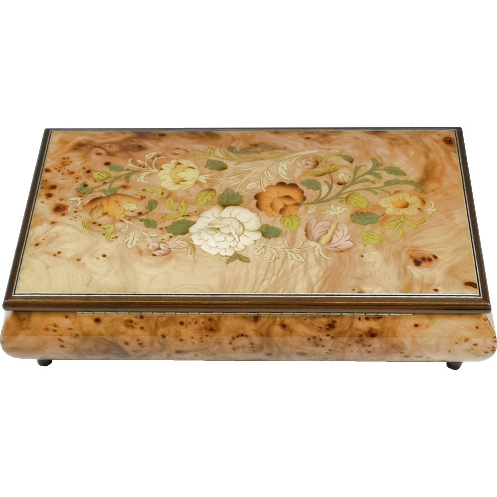 Handcrafted Wooden Maple Burl Musical Jewellery Box With | Etsy