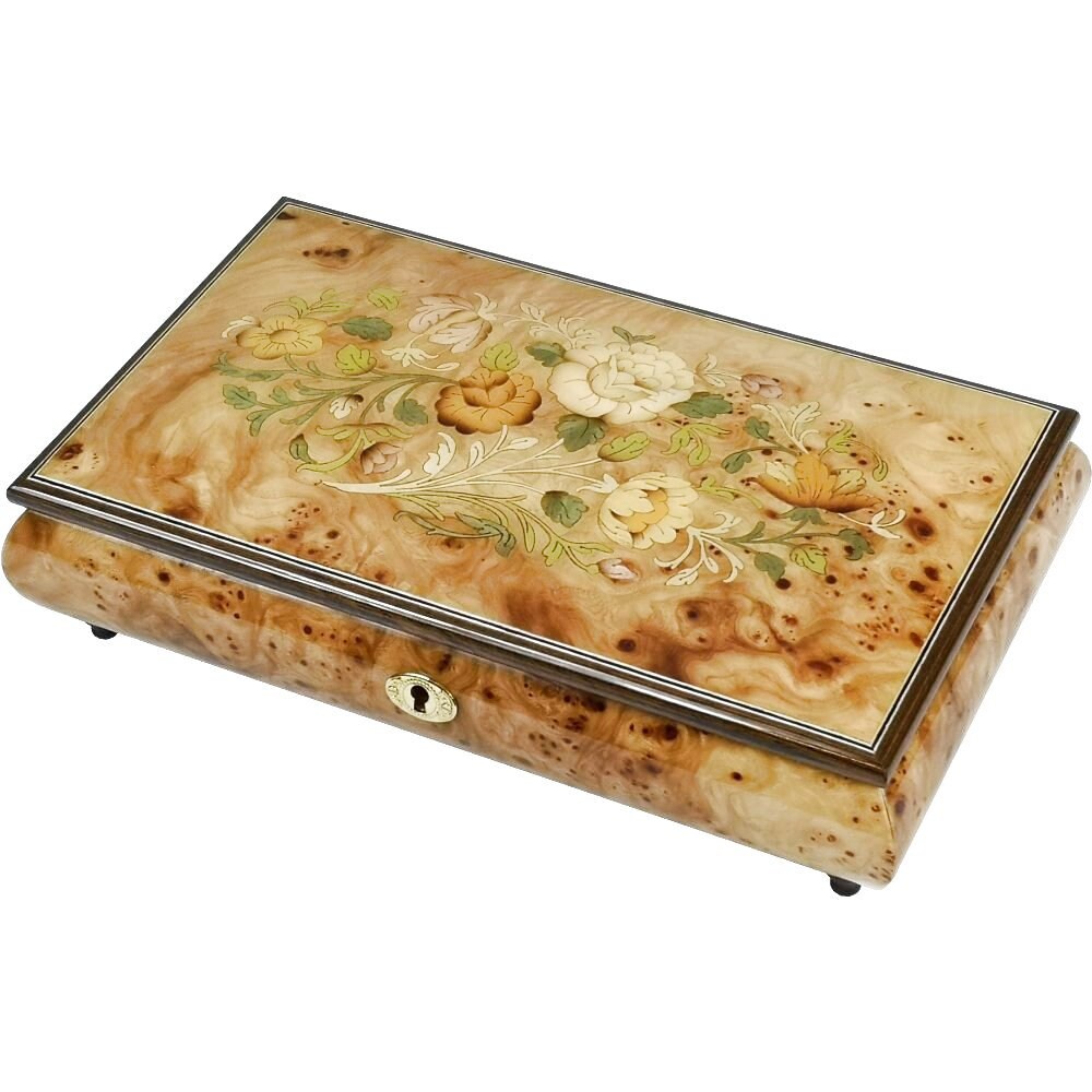 Handcrafted Wooden Maple Burl Musical Jewellery Box With | Etsy