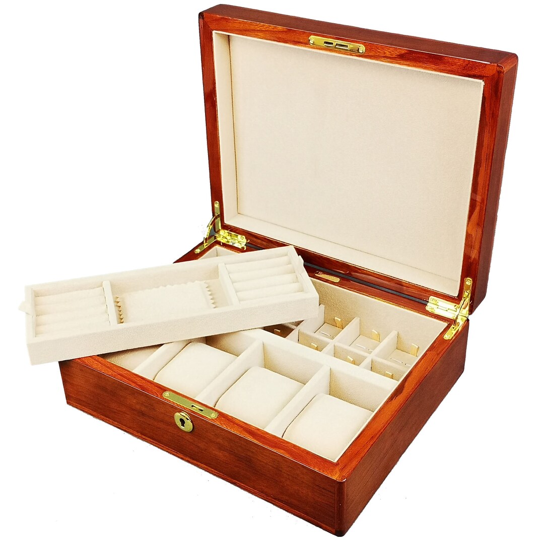 Hillwood Rosewood Gents Valet Box With Lock YR125V - Etsy