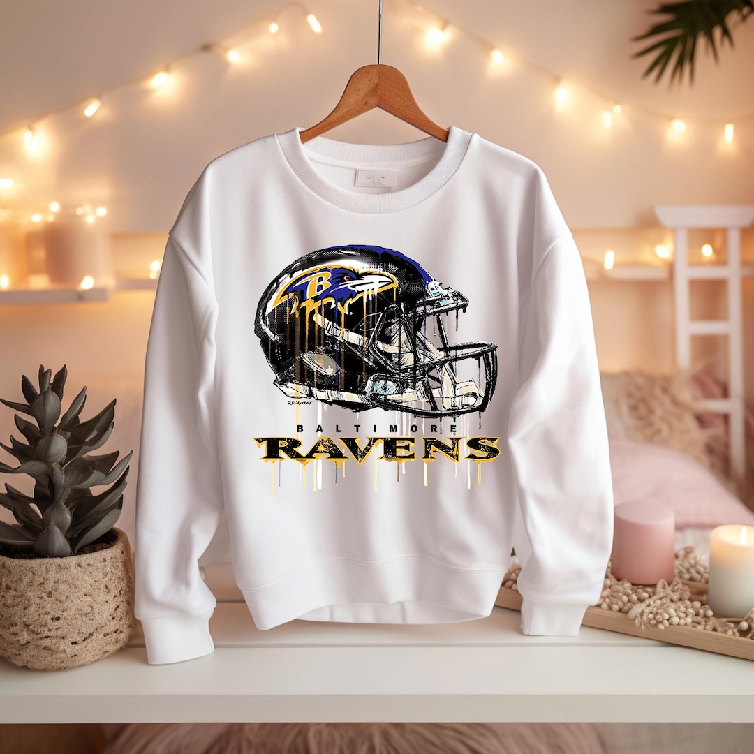 Baltimore Football Vintage Style Baltimore Ravens Shirt for Women Retro ...