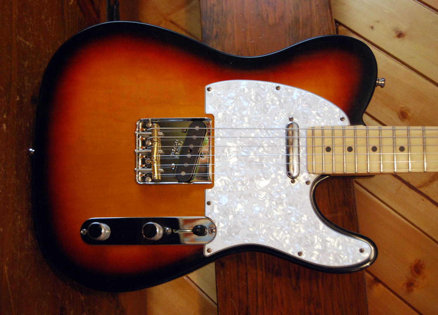 Fender Vintage Style Telecaster Bridge Plate Modified to Fit an ...