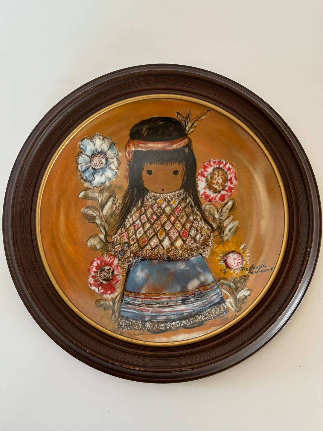 Vintage 1980s little Cocopah Indian Girl Collectible Limited Edition ...
