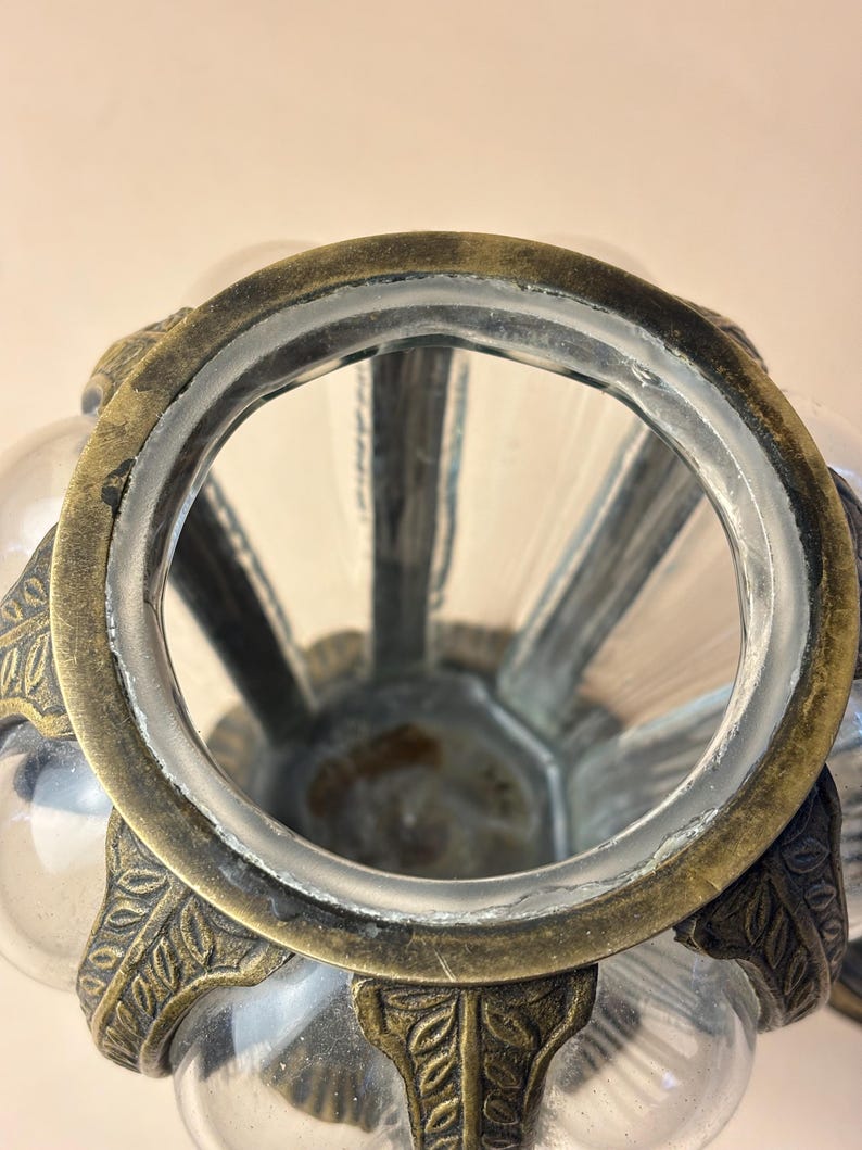 Brass Caged Bubble Glass Apothecary Jar - Etsy