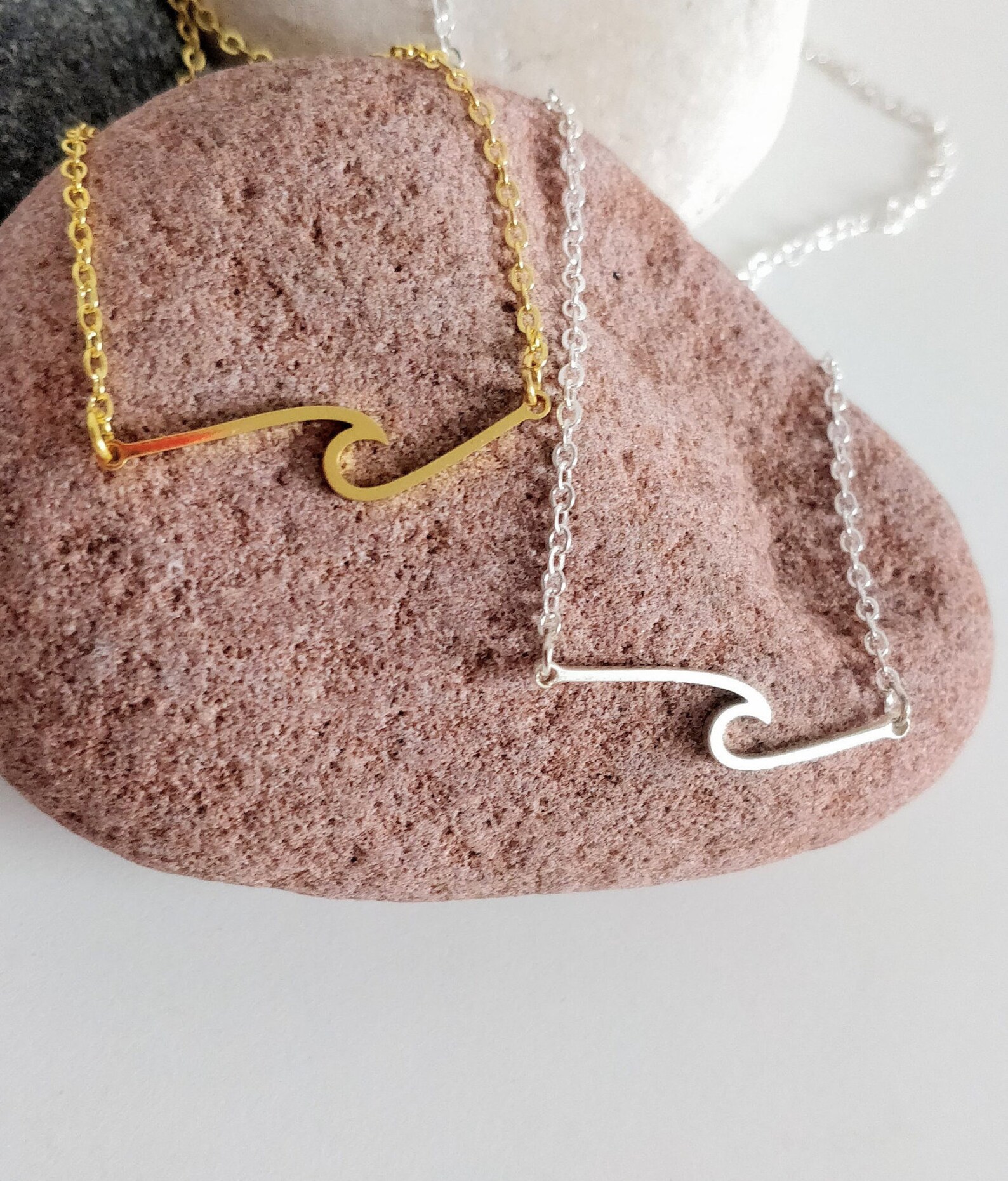 Surfer Necklace, Ocean Wave Necklace, Beach Necklace, Surf Lover Gift ...