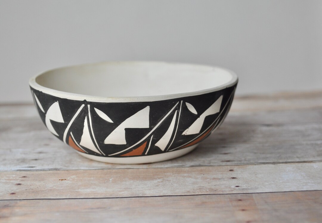 Vintage Native American Small Acoma Bowl/dish Polychrome 70's - Etsy
