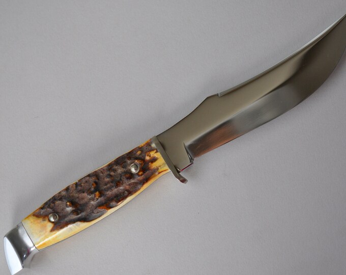 Vintage Case 535-5 Fixed Blade Knife Stag Handle USA - Etsy