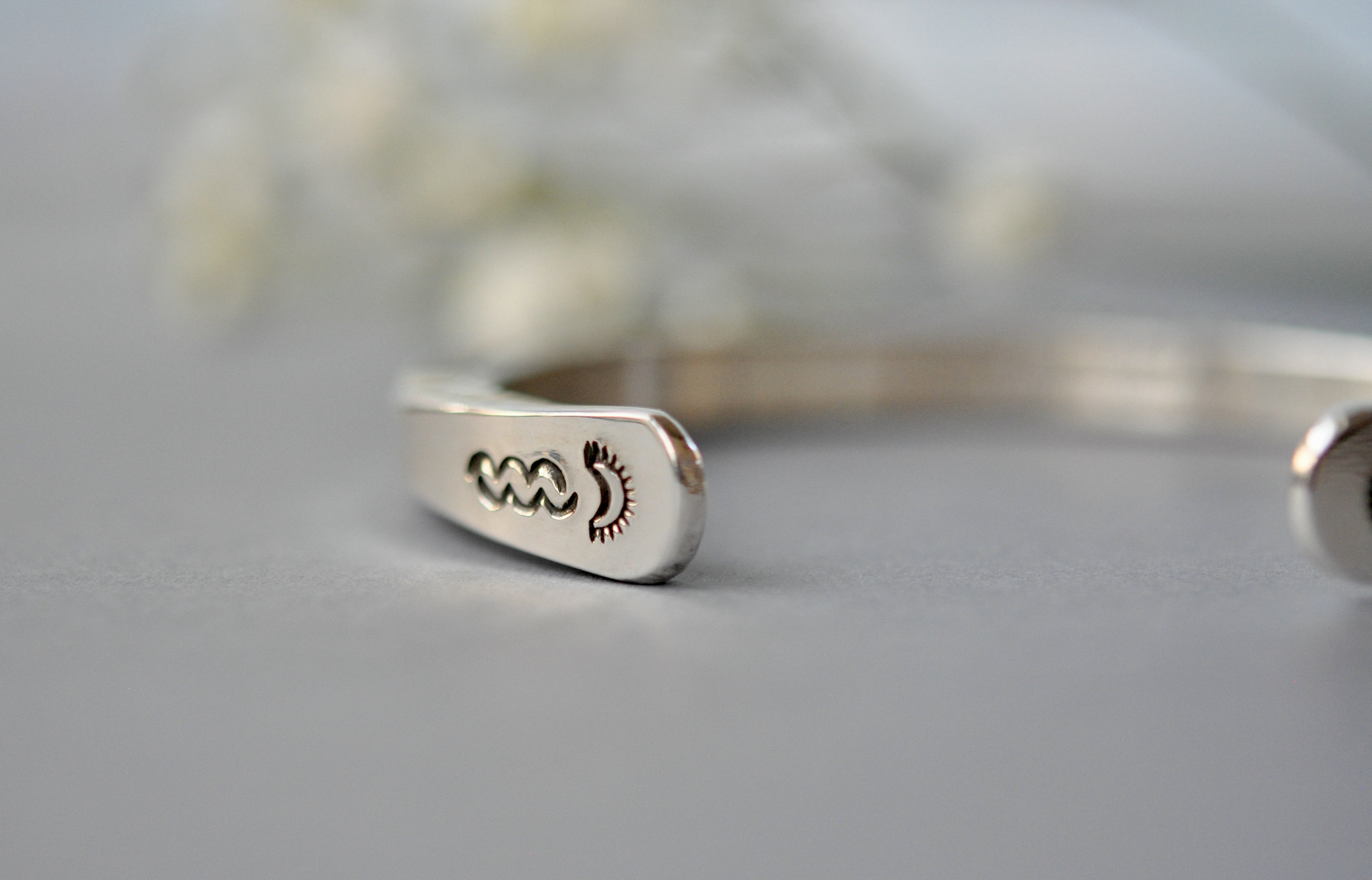 Native American Sterling Silver Squared Cuff Bracelet by - Etsy