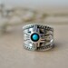 Native American Sterling Silver Zia Symbol Ring by Artist Robert ...