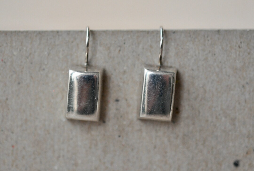 Vintage Silpada Sterling Silver Mini Bullion Dangle Earrings (hallmark ...