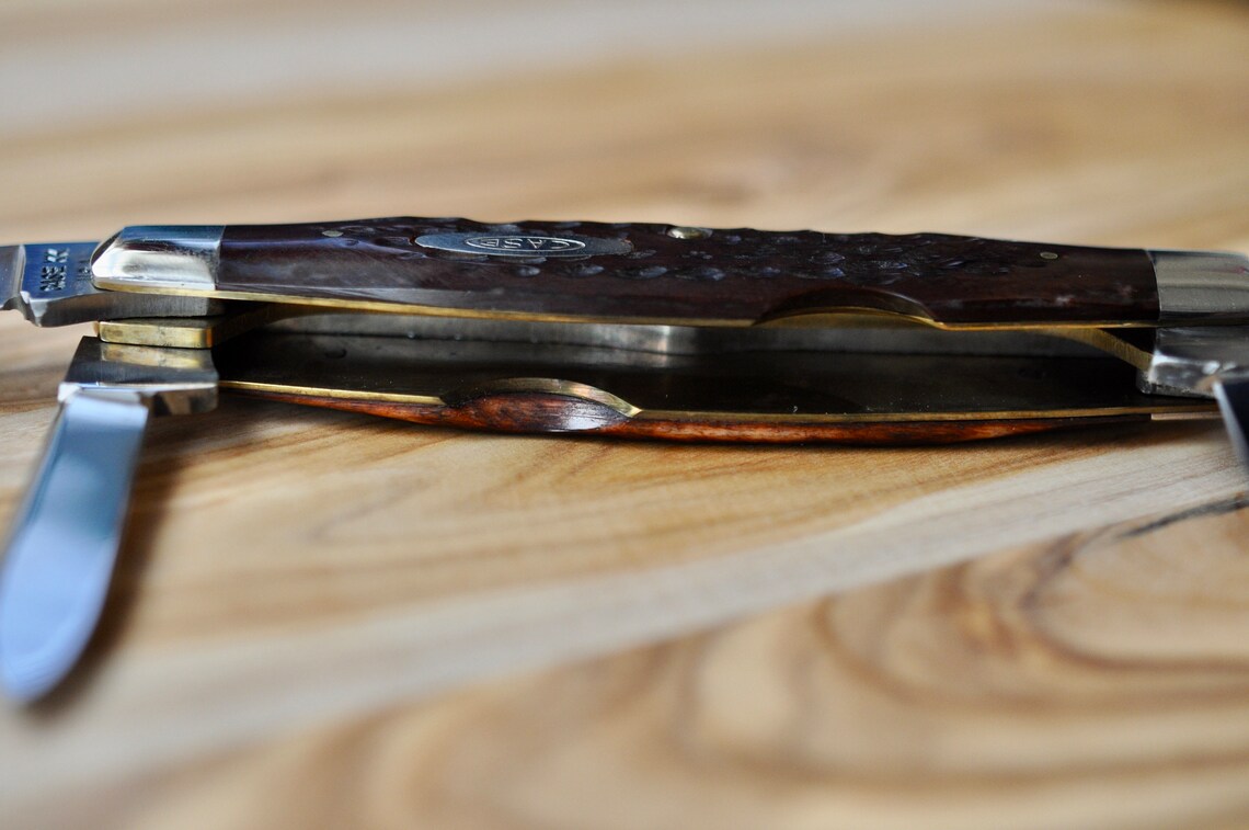 Vintage Case XX USA 6488 4 Blades Congress Red Bone Knife 7 - Etsy