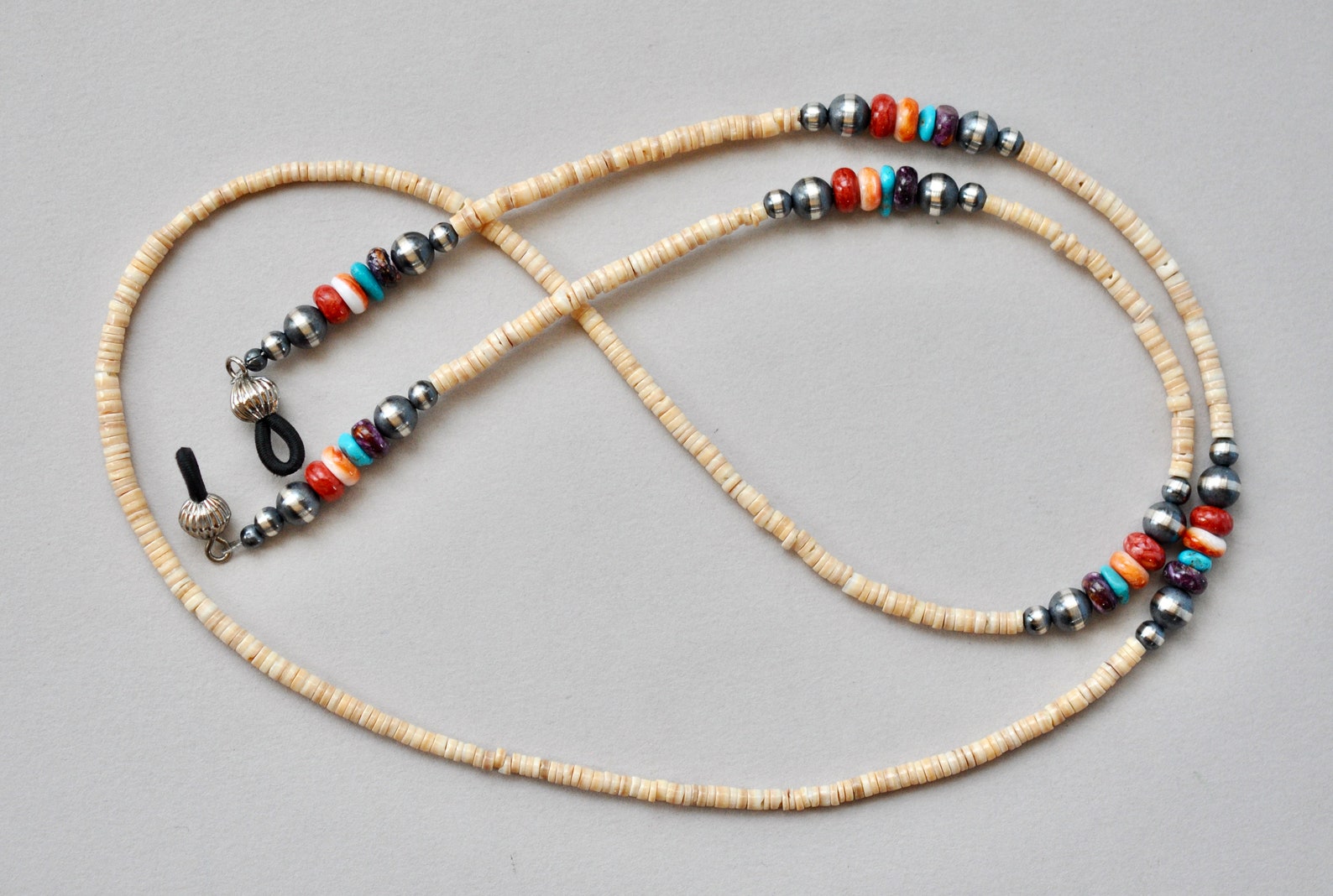 Native American Heishi Eye Glasses Holder With Multi Stone and - Etsy