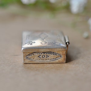 Vintage Native American Sterling Silver Pill Box bell - Etsy