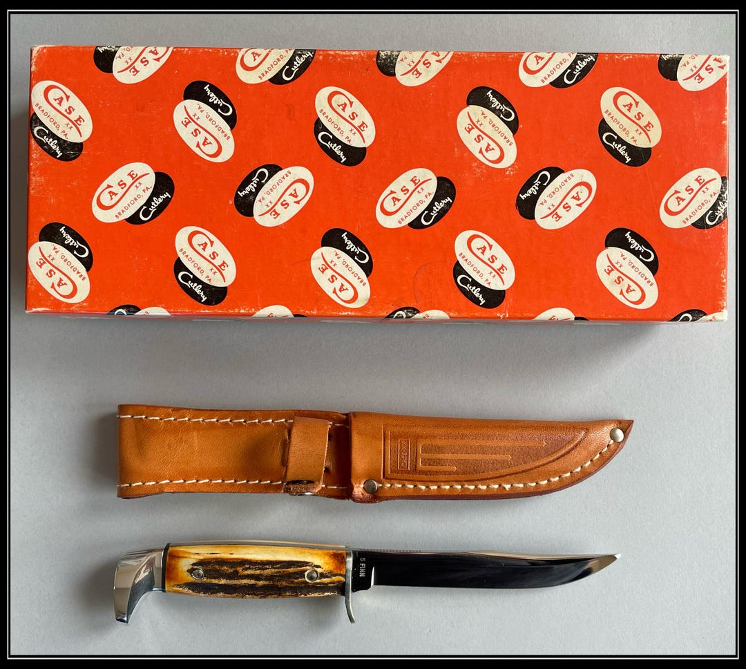Vintage Case XX #5 Finn Knife With Leather Sheath and Box - Etsy