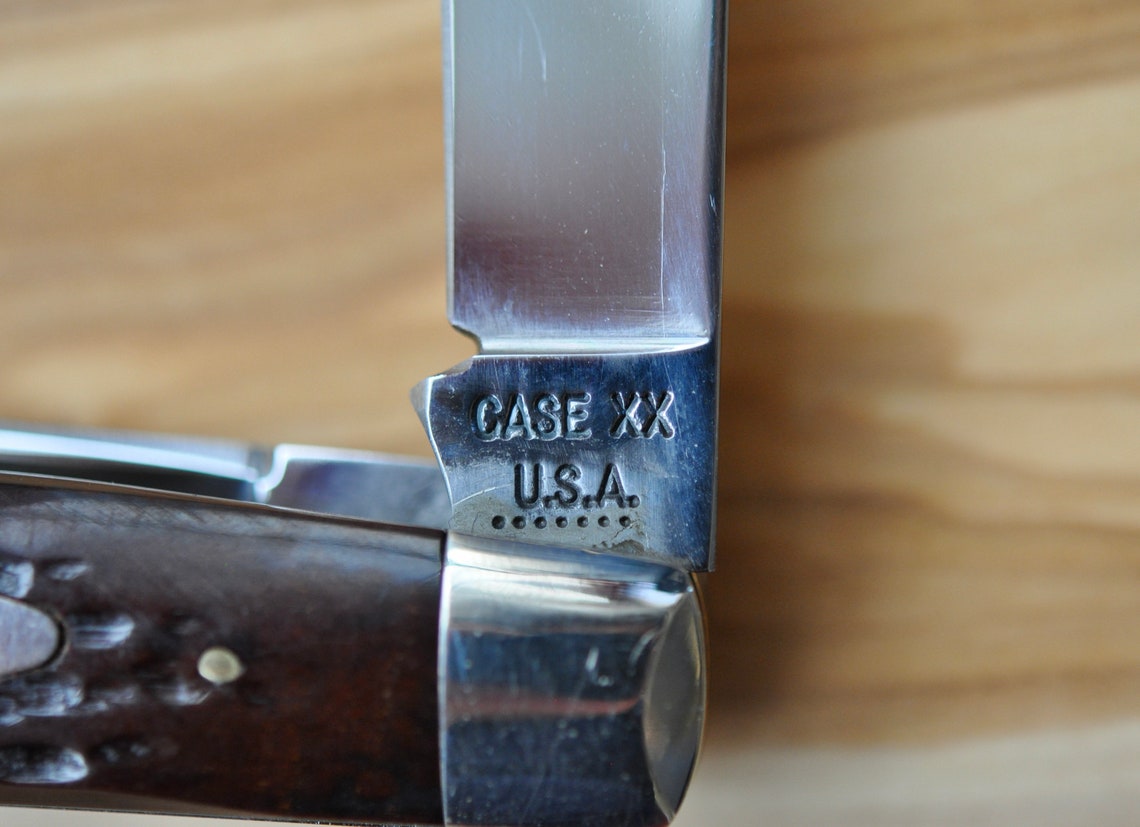 Vintage Case XX USA 6488 4 Blades Congress Red Bone Knife 7 - Etsy