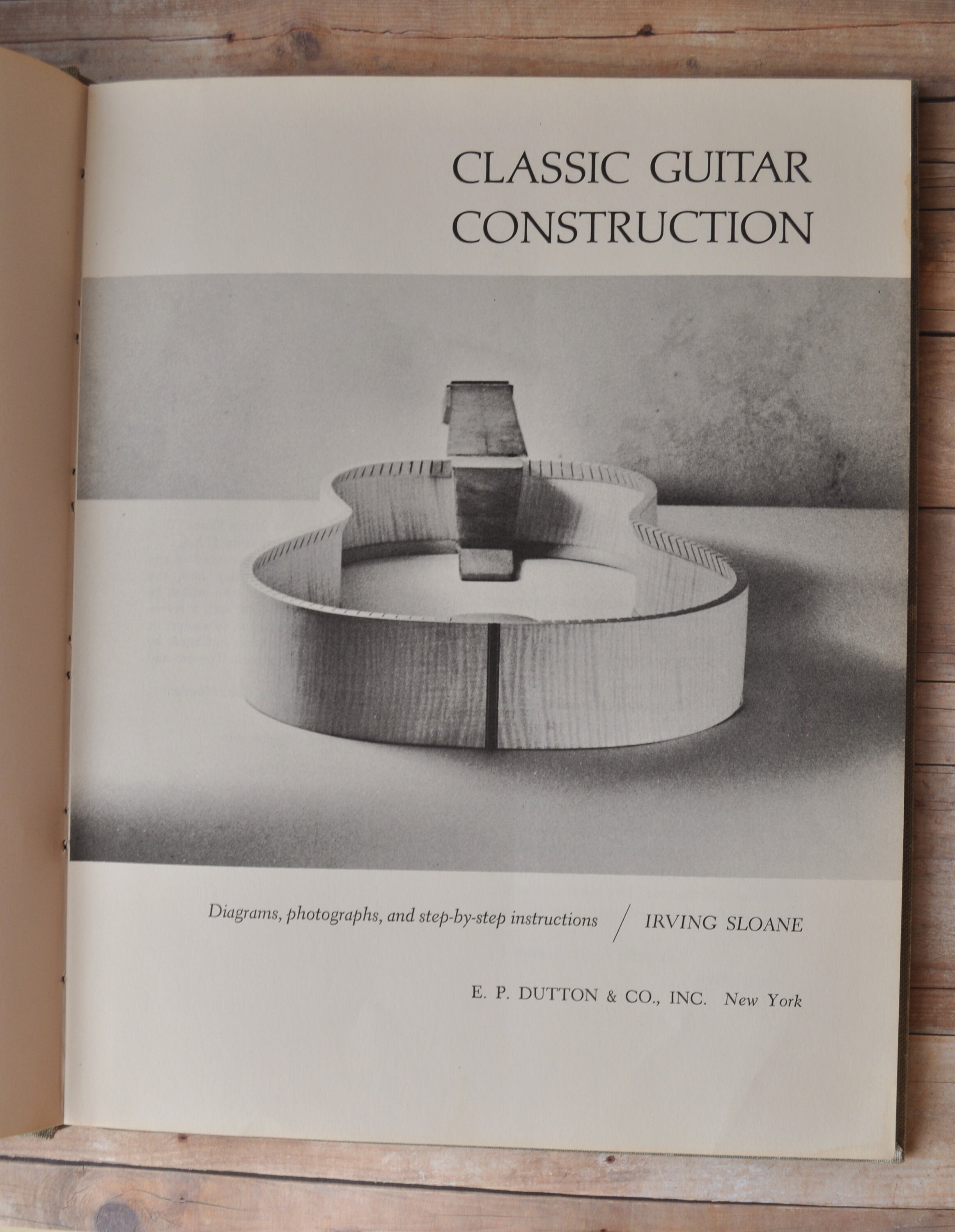 Vintage classic Guitar Construction Hardcover Book | Etsy