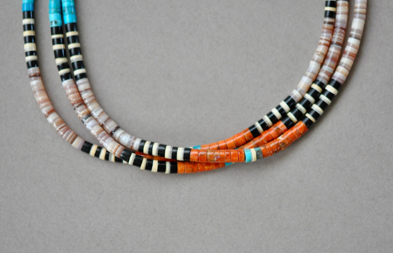 Native American Multi Strand Heishi Necklace by Kewa Artist - Etsy