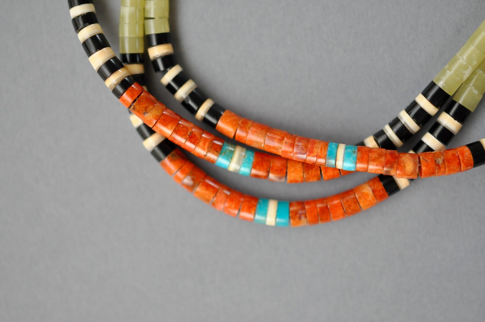 Native American Multi Strand Heishi Necklace by Kewa Artist - Etsy