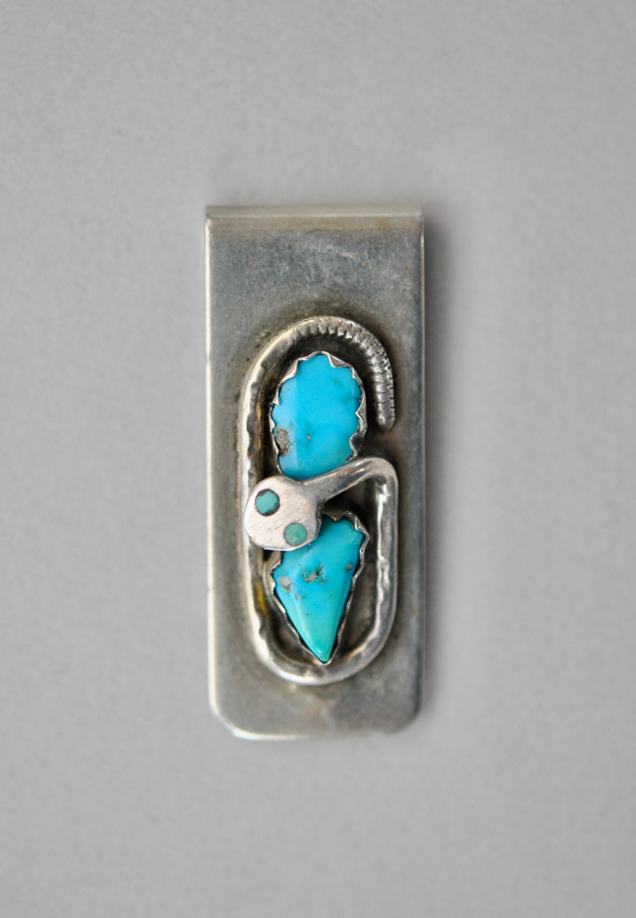 Vintage Native American Money Clip With Snake by Zuni Artist - Etsy