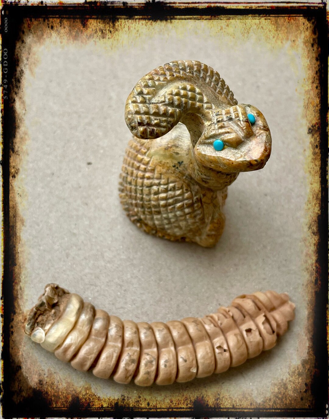 Native American Rattle Snake Carving by Zuni Artist Farlan Quam - Etsy
