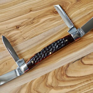 Vintage Case XX USA 6488 4 Blades Congress Red Bone Knife 7 - Etsy