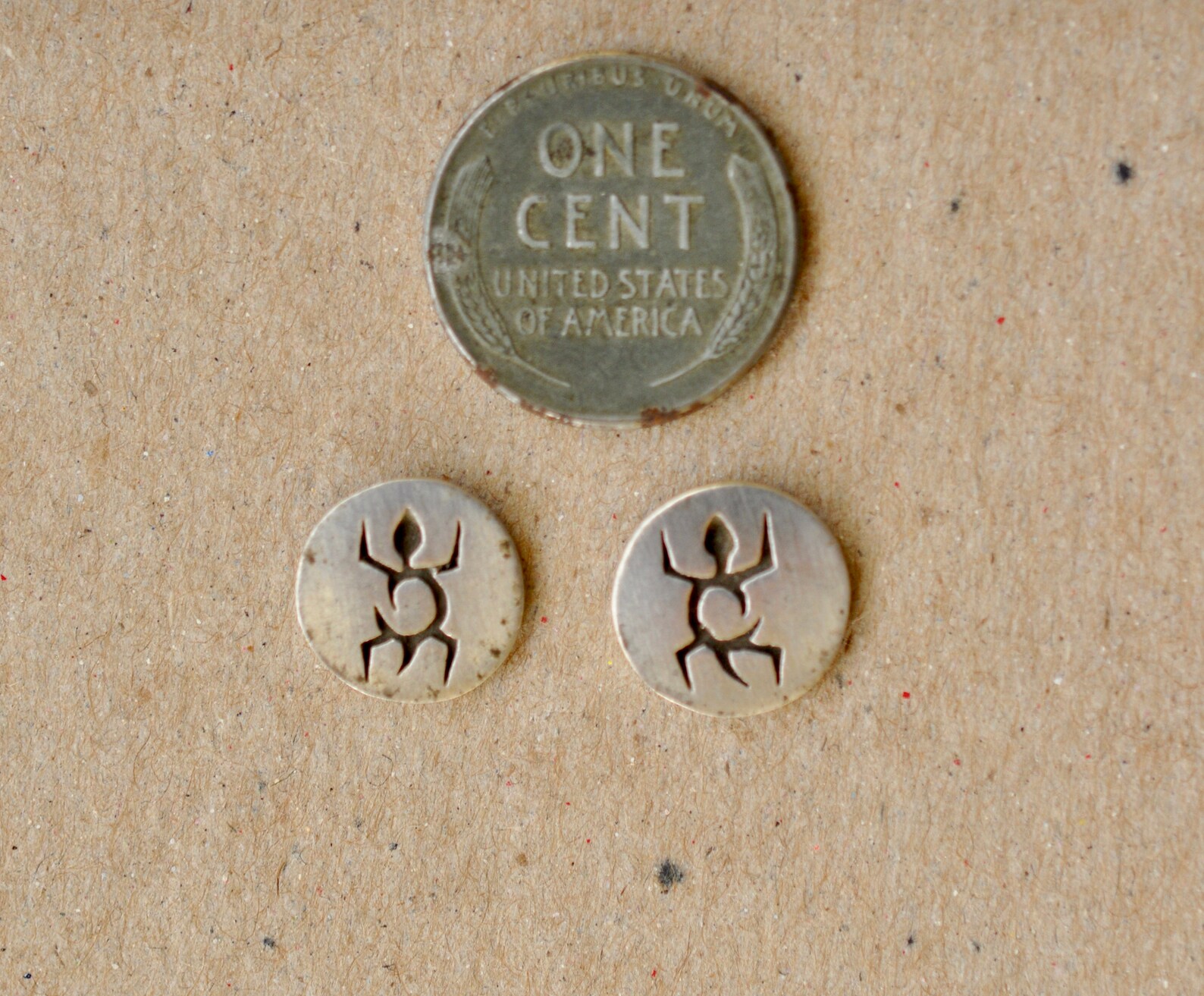 Vintage Native American Sterling Silver Hopi Earrings With - Etsy