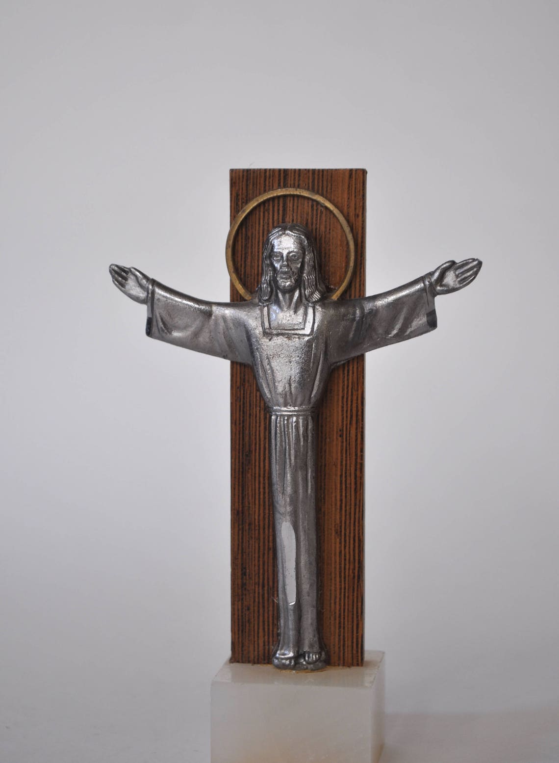 Vintage jesus Pewter Figurine Made in Italy Peltro - Etsy