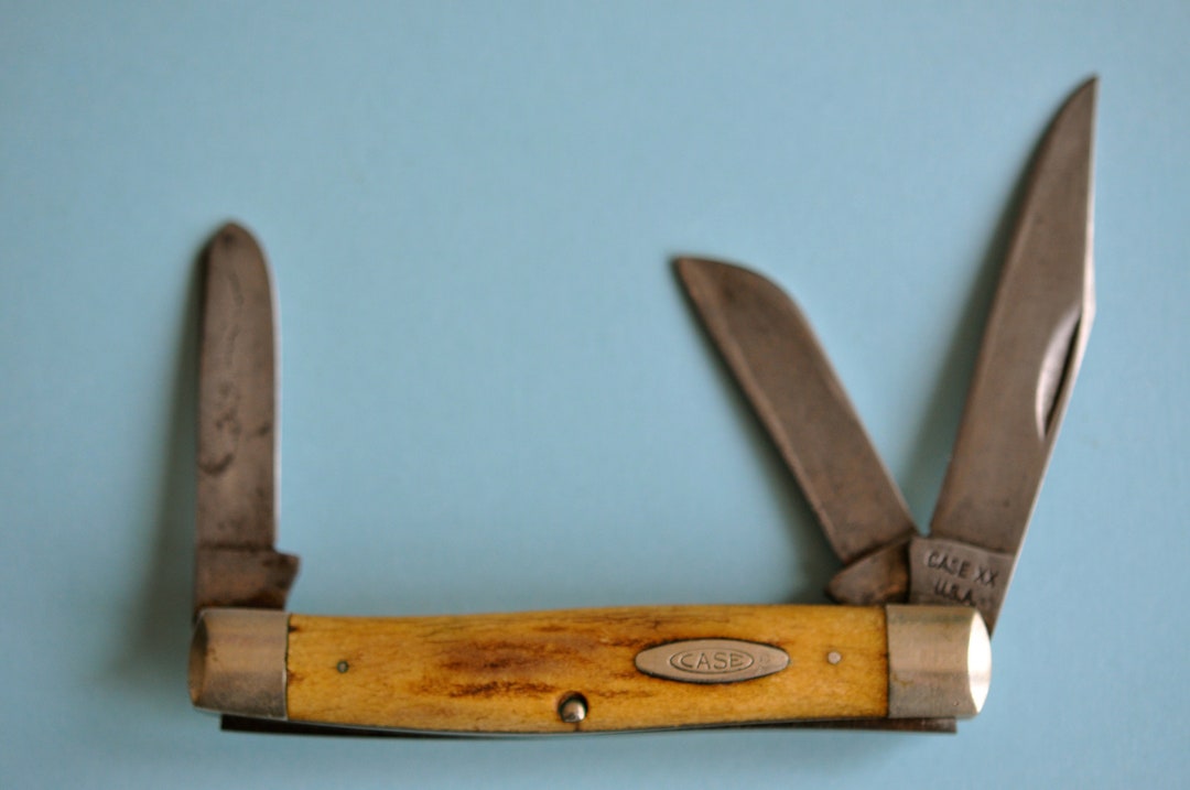 Vintage Case XX Stockman Knife #5392 Stag Handle 3 Blades 1965-69 Era ...