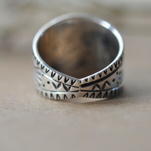 Native American Sterling Silver Zia Symbol Ring by Artist Robert ...