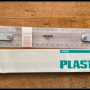 Vintage "vemco" Plastic Drafting Machine Scale Made in USA #P-34 12" - Etsy