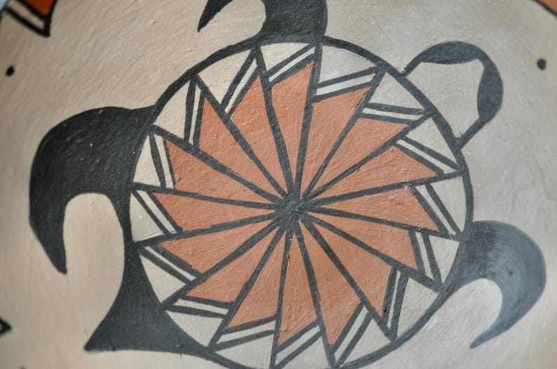 Native American Jemez Pueblo Pottery Dish by Artist Xavier Lucero ...