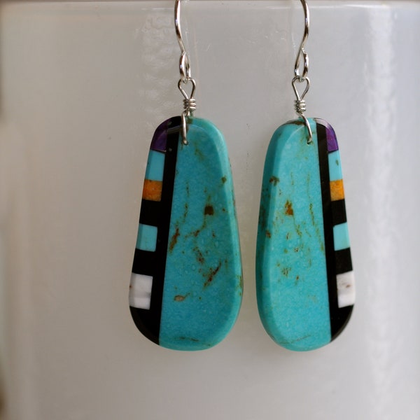 Native Inlay Earring - Etsy