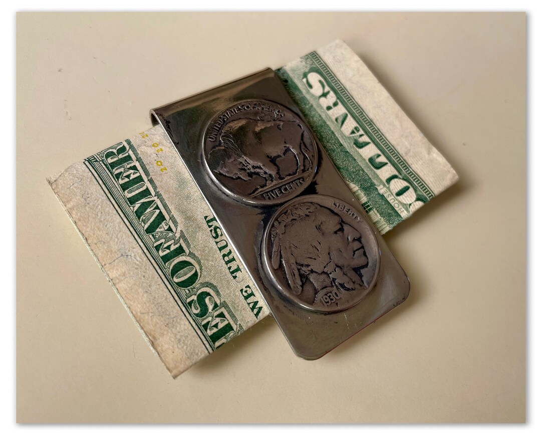 Native American "nickels" Money Clip - Etsy