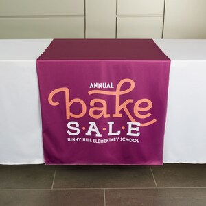 Custom Table Runner With Logo Craft Fair, Vendor Tables, Trade Shows ...