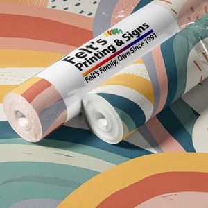 Colorful Rainbows Wallpaper Peel and Stick Wallpaper Removable ...