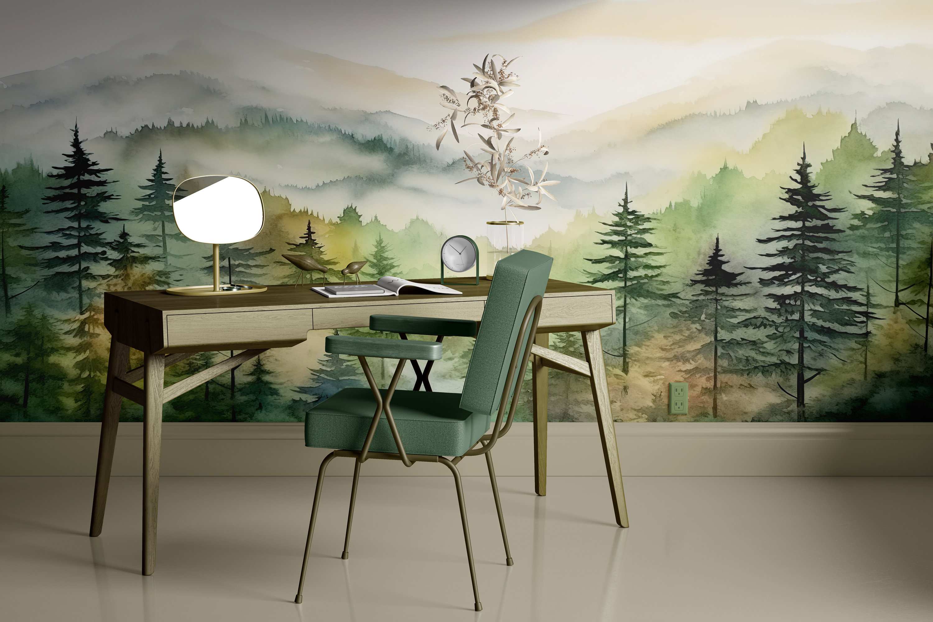 Forest Wallpaper Peel and Stick Wallpaper Removable Traditional Pre ...