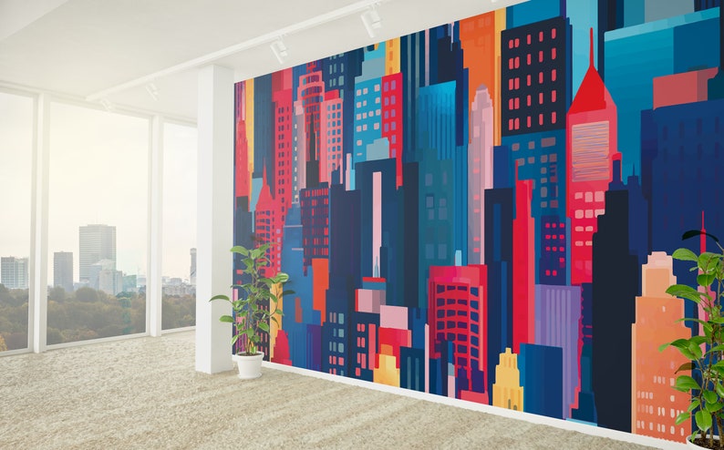 City Wallpaper Peel and Stick Wallpaper Removable Traditional Pre ...