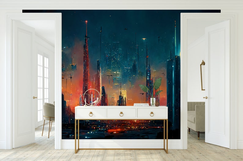 City Wallpaper Peel and Stick Wallpaper Removable Traditional Pre ...