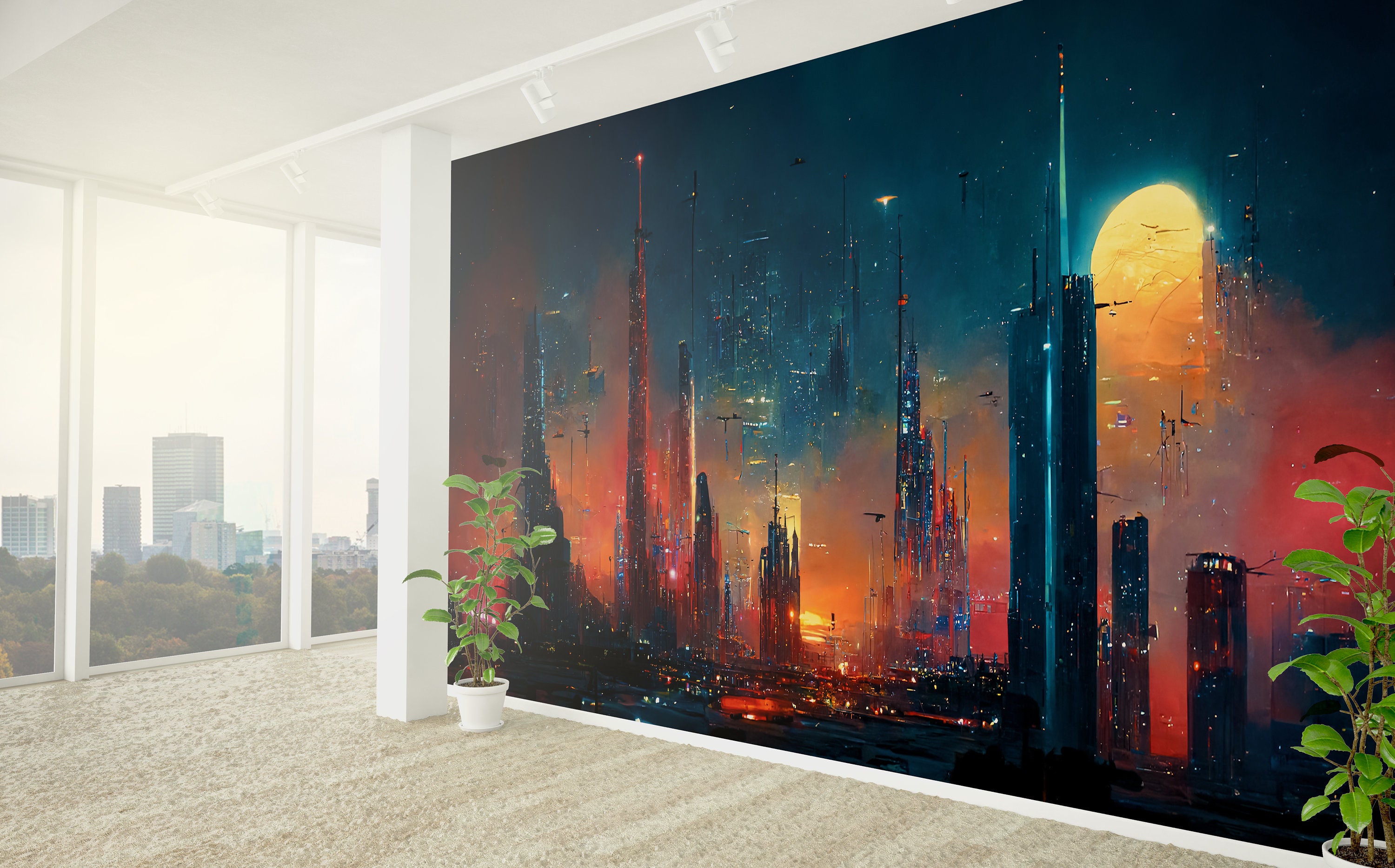 City Wallpaper Peel and Stick Wallpaper Removable Traditional Pre ...