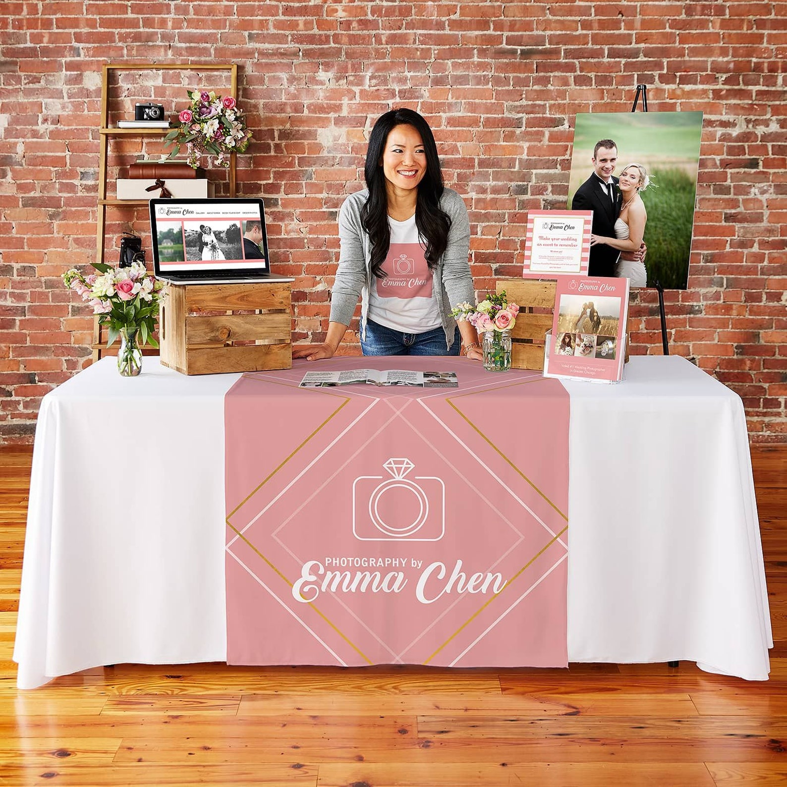 Custom Table Runner With Logo Craft Fair, Vendor Tables, Trade Shows ...