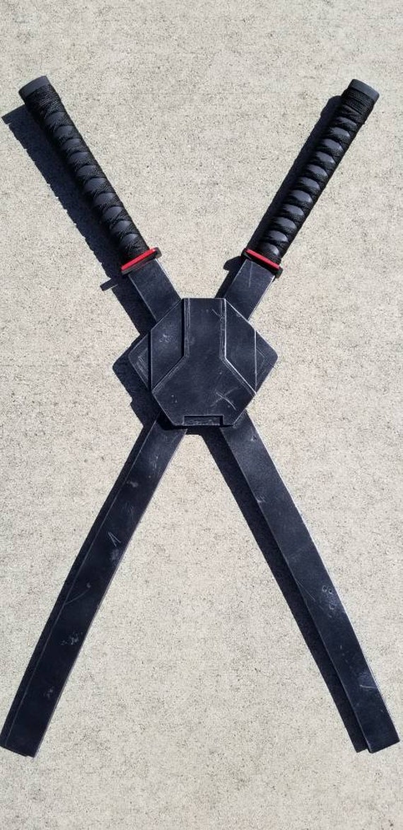 Full Set Wood Deadpool Inspired Scabbard Set. - Etsy