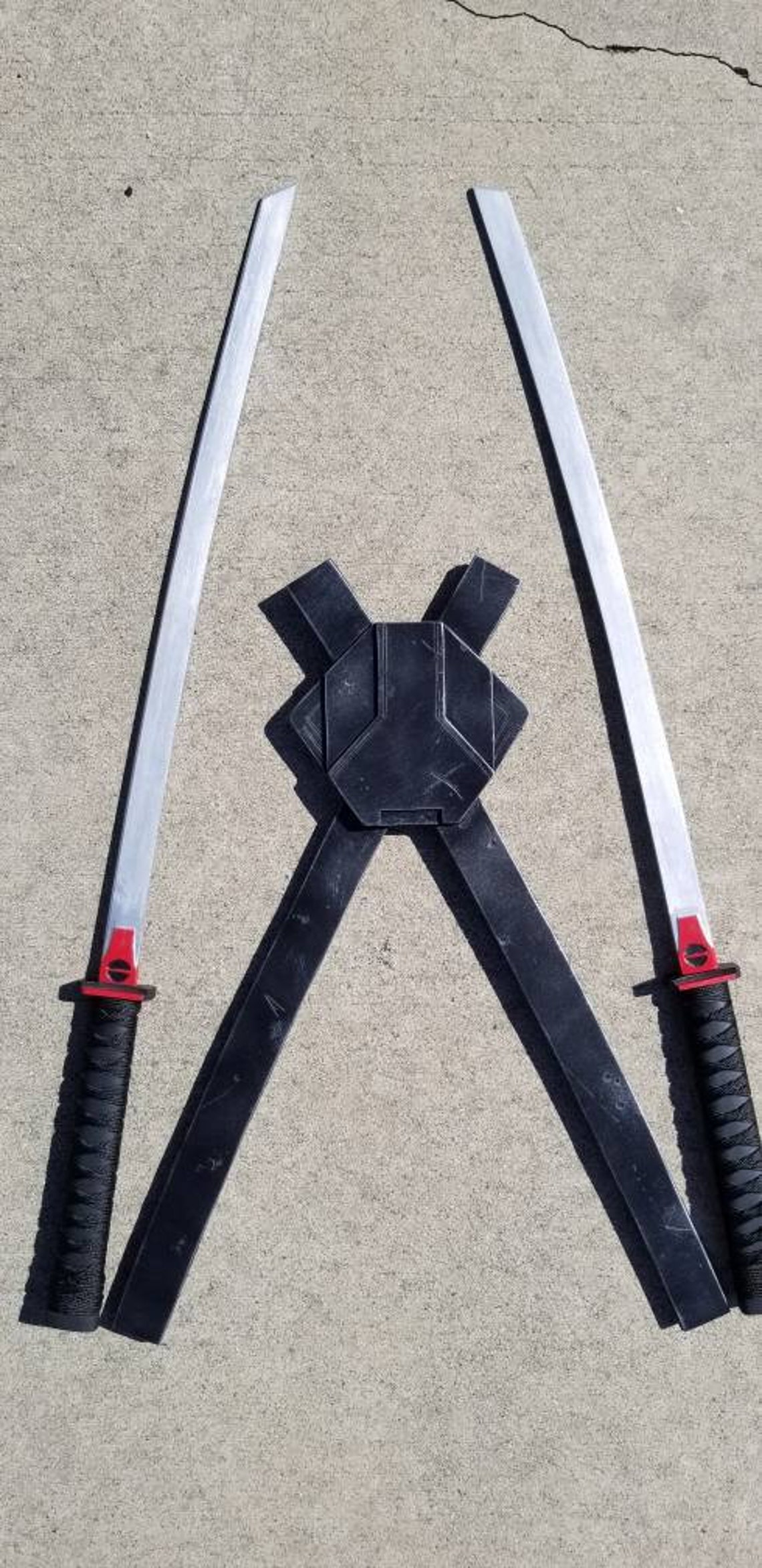 Full Set WOOD Deadpool Inspired Scabbard Set. - Etsy