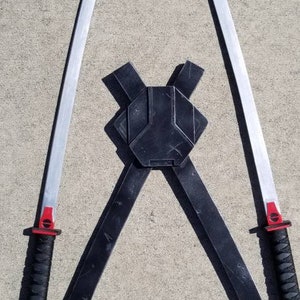 Full Set WOOD Deadpool Inspired Scabbard Set. - Etsy