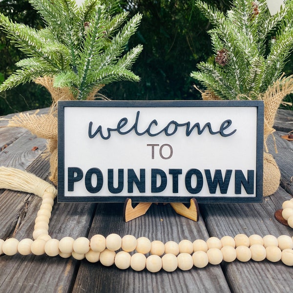 Welcome to Town Sign - Etsy