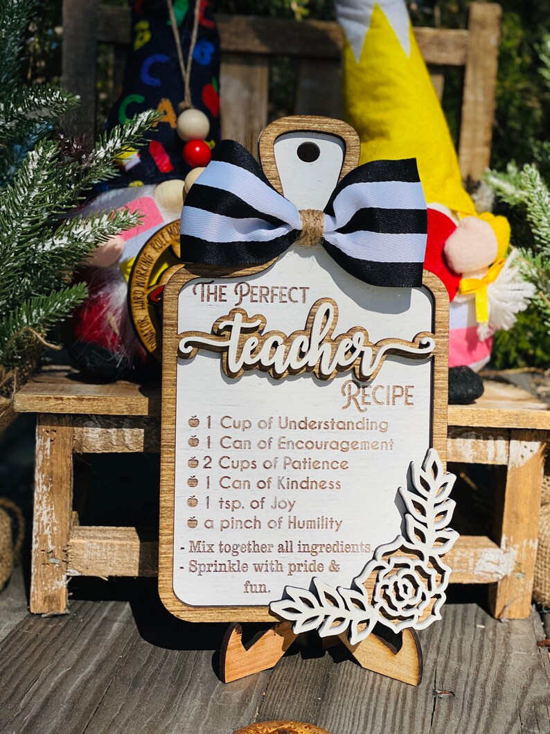 Perfect Teacher Recipe Teacher Gifts Teacher Appreciation | Etsy