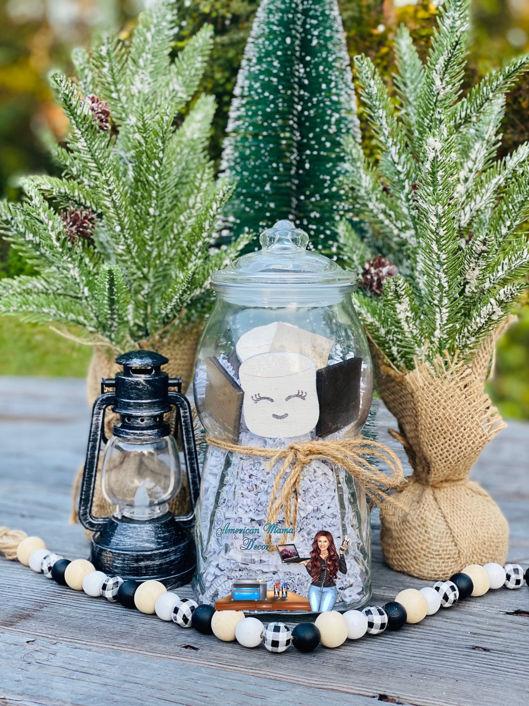 Smores Gumball Machine Filler, Wooden Smore Cutouts, Tiered Tray Decor ...