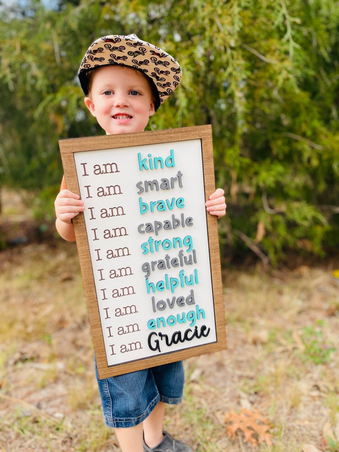 Affirmation Sign, Home Decor, Youth Affirmations, Positivity, Kind ...