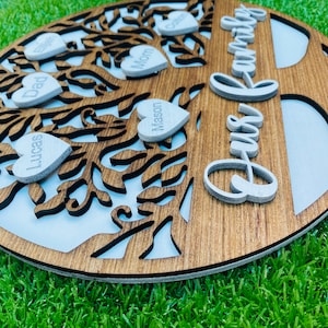 Our Family Tree With Names… Fully Customizable Home Decor Family Gift ...