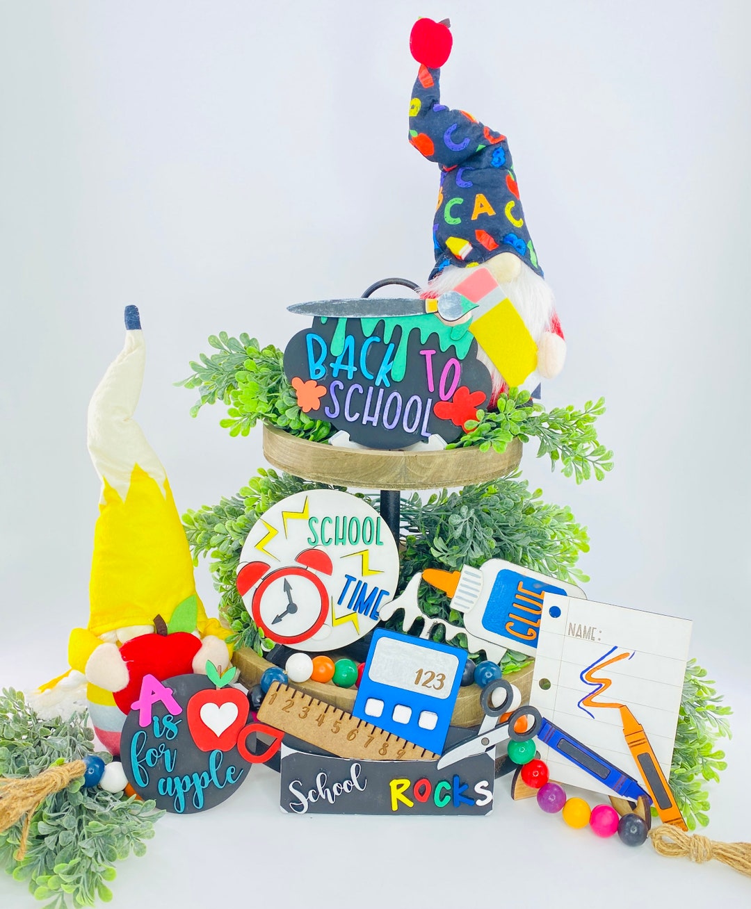 Back to School Tiered Tray Mini Signs, Homeschool,home Decor, School ...