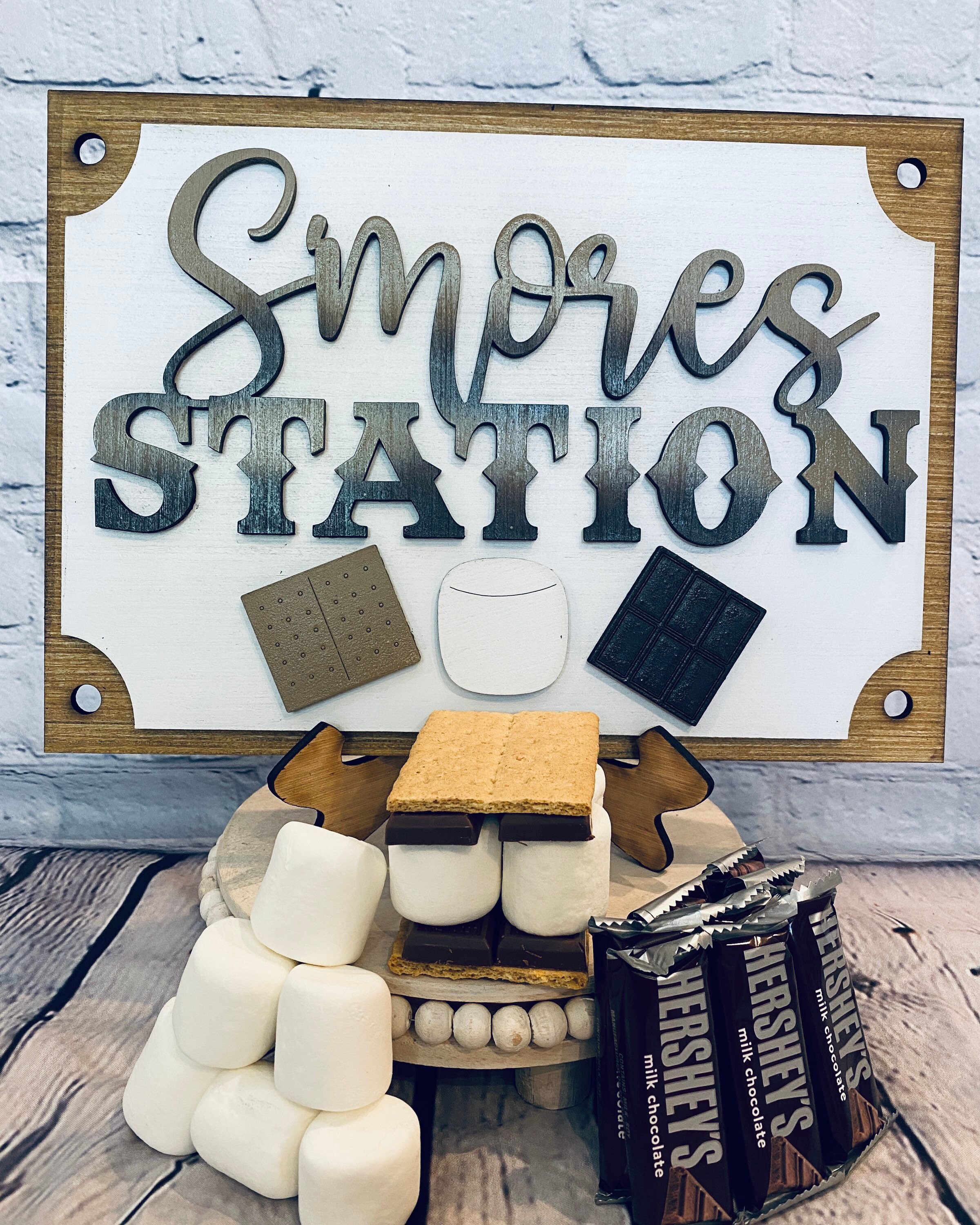 Smores station buffet sign... perfect for your summer | Etsy