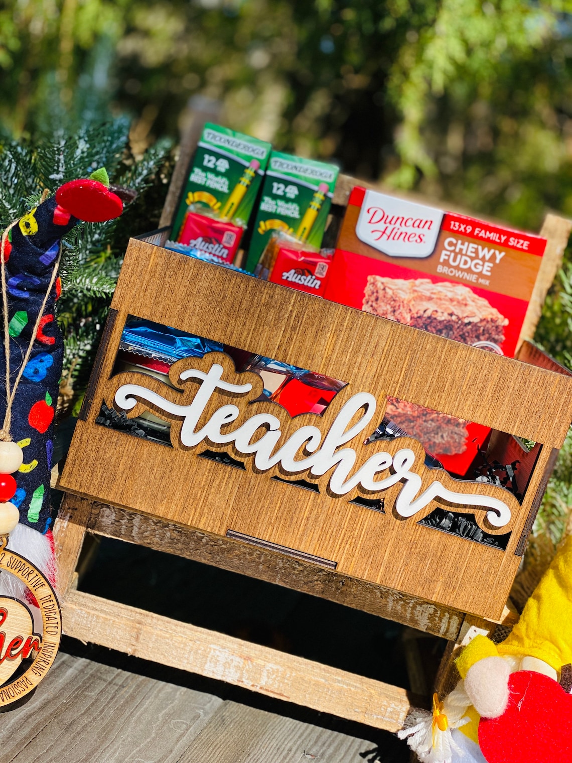 Teacher Gift Crate Fillable Crate Teacher Gifts Gift From - Etsy